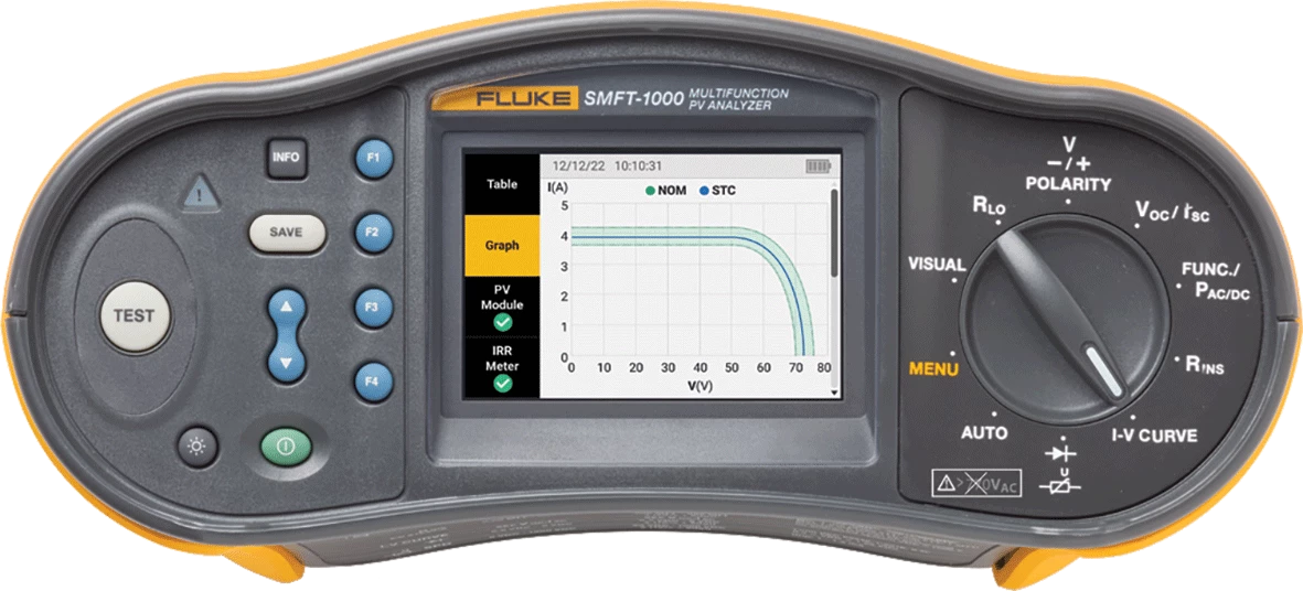 FLUKE SMFT-1000/PRO, MULTIFUNCTION PV ANALYZER SMFT-1000 W/TRUTEST ...